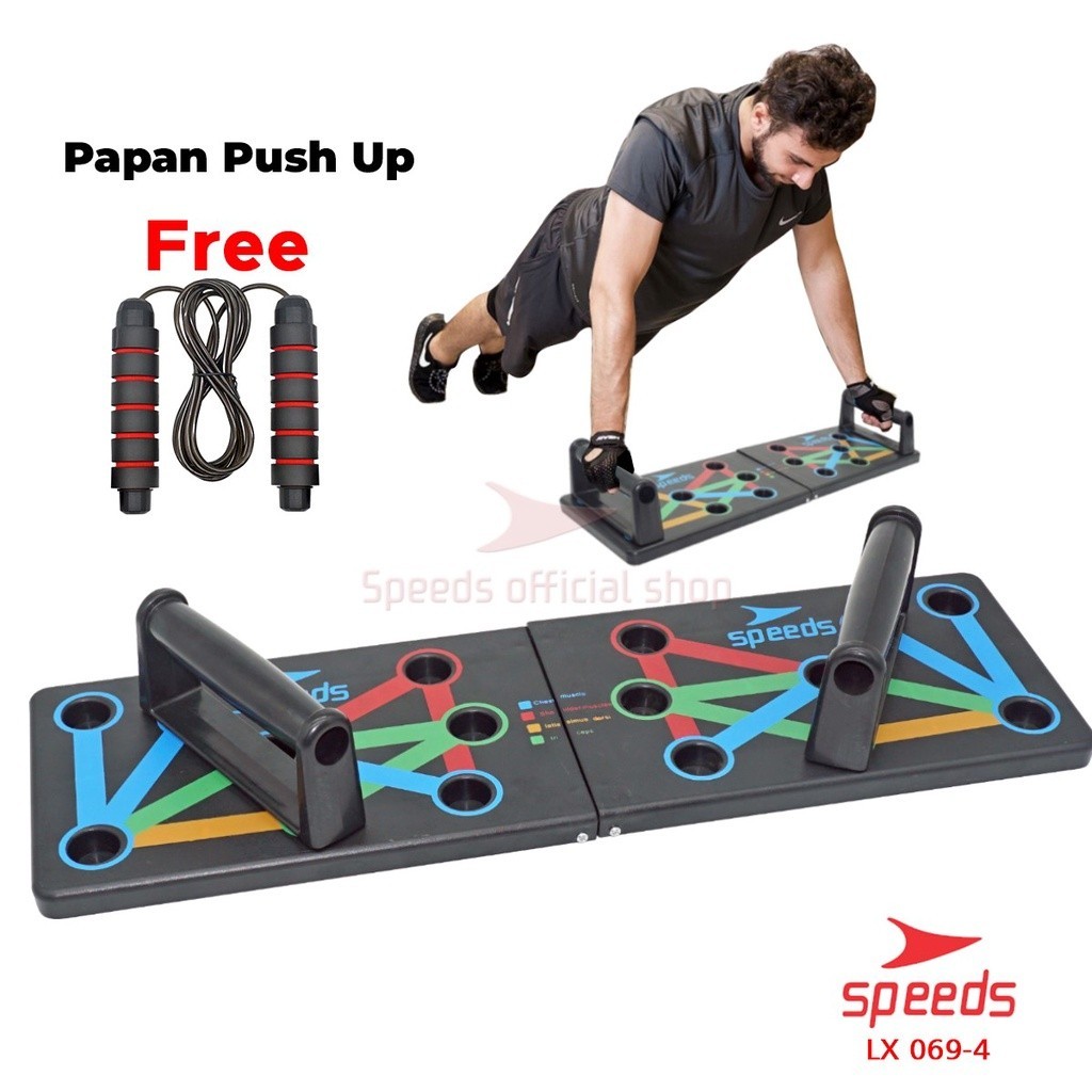 Jual SPEEDS Push Up Stand Push Up Board Push Up Handles Fitness ...