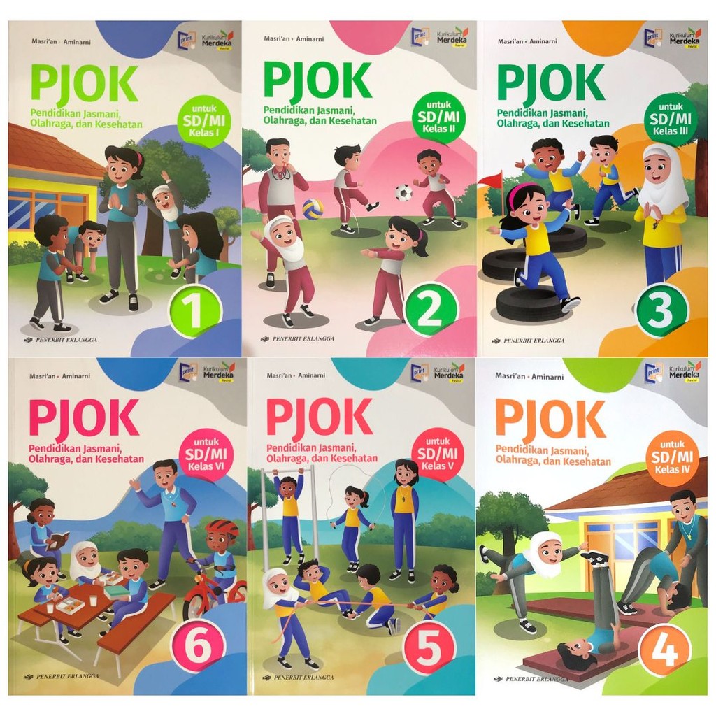 Jual Buku Pjok Penjasorkes Kurikulum Merdeka Revisi Kelas 1 2 3 4 5 6 SD/MI | Shopee Indonesia