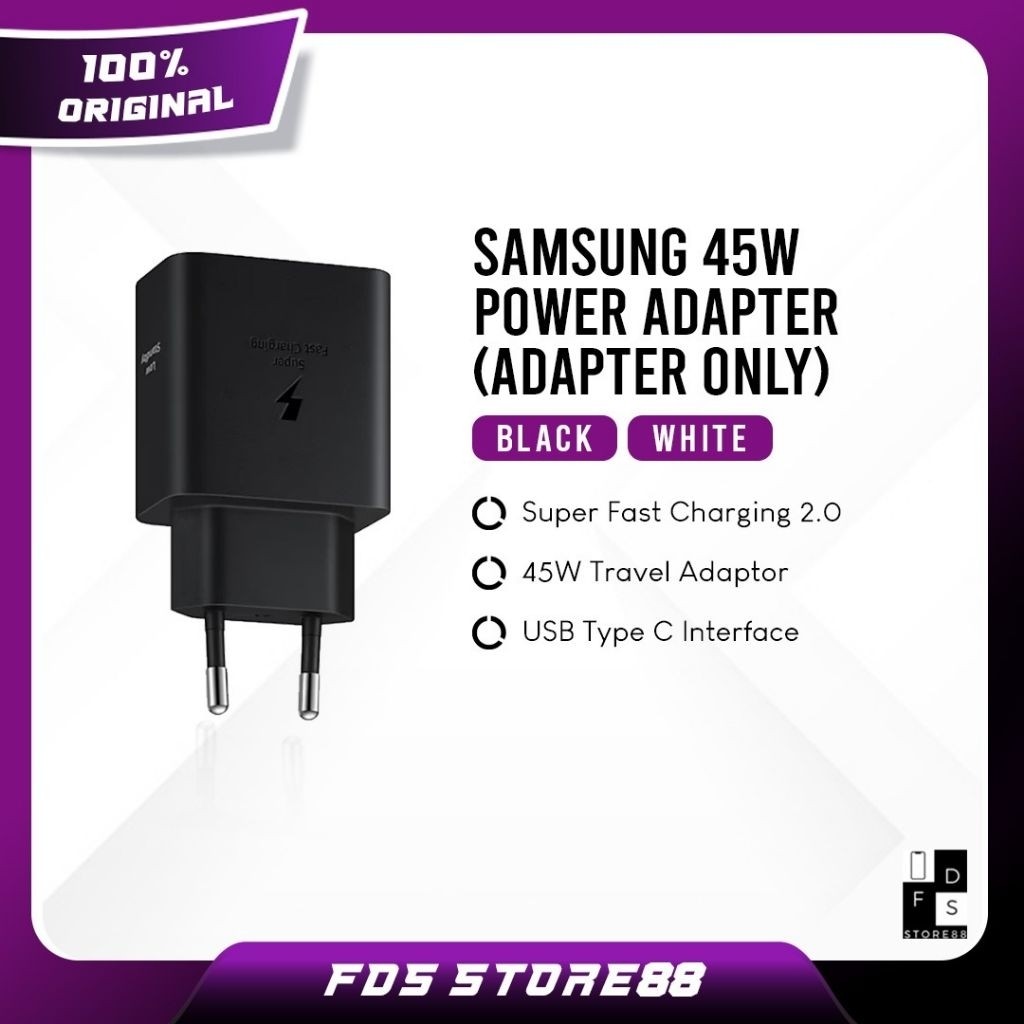 Jual Samsung Adapter 45W 45Watt 45 Watt (Adapter Only) Charger 45Watt ...