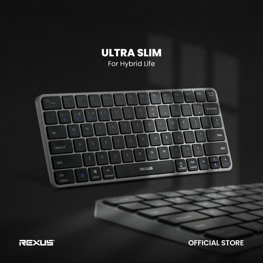 Jual Rexus KL150 Keyboard Office Wireless Low-Profile - 75% Layout ...