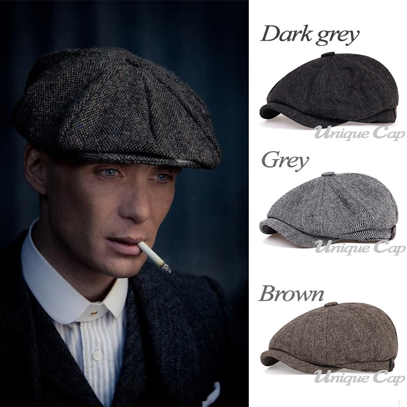 Jual Topi Tukang Koran Retro Pakaian Baret Shelby Uniseks Cosplay Peaky ...
