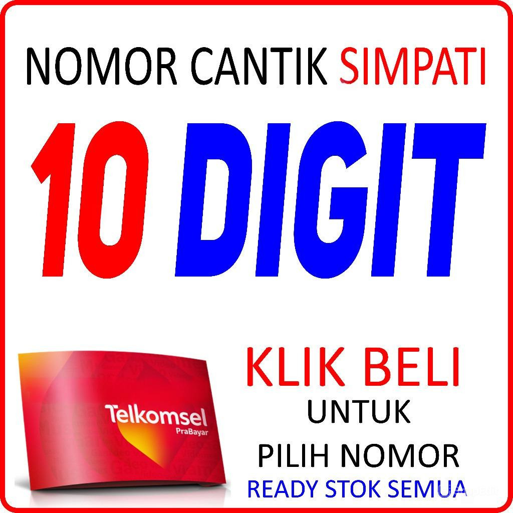Jual nomor cantik telkomsel,simpati 10 digit/kartu telkomsel 10 angka bonus kuota 90GB jaringan ...
