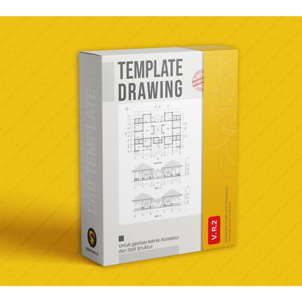 Jual Template Standar Gambar Teknik Arsitektur dan Sipil Struktur R.2 ...