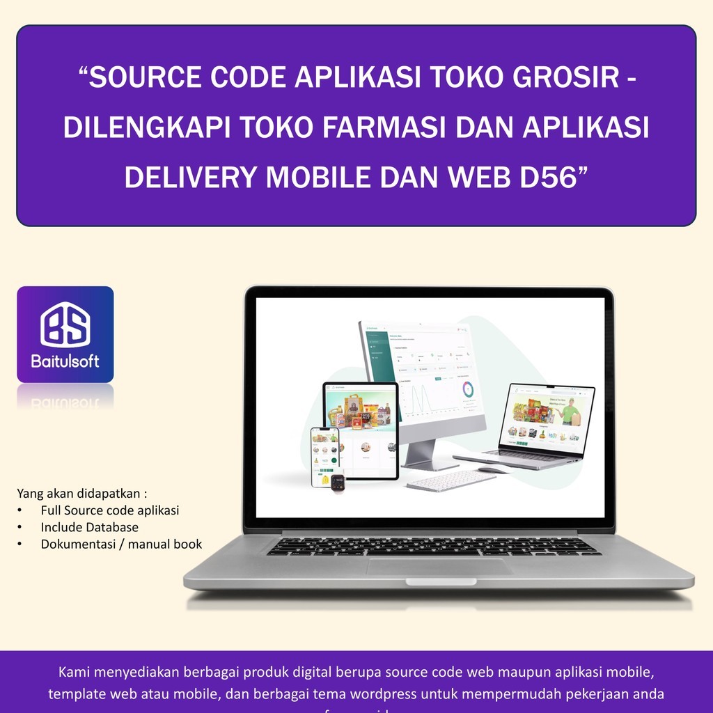 Jual SOURCE CODE APLIKASI TOKO GROSIR - DILENGKAPI TOKO FARMASI DAN ...