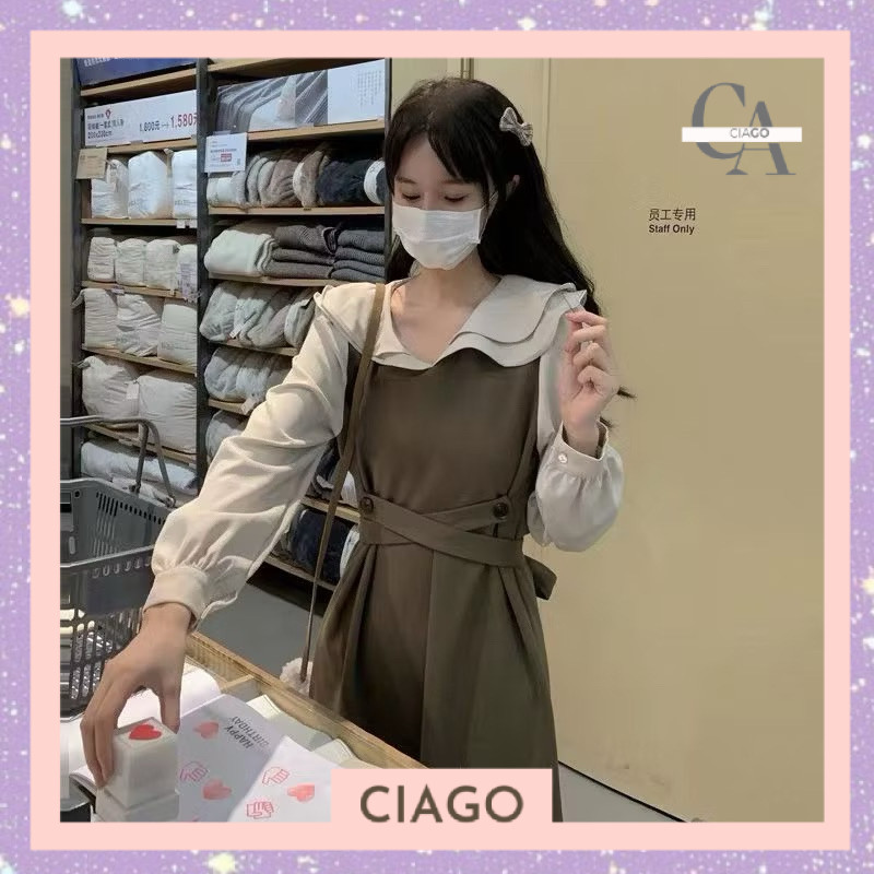 Jual Ciago Fashion dress vintage hijab korean style bkk5828 | Shopee ...