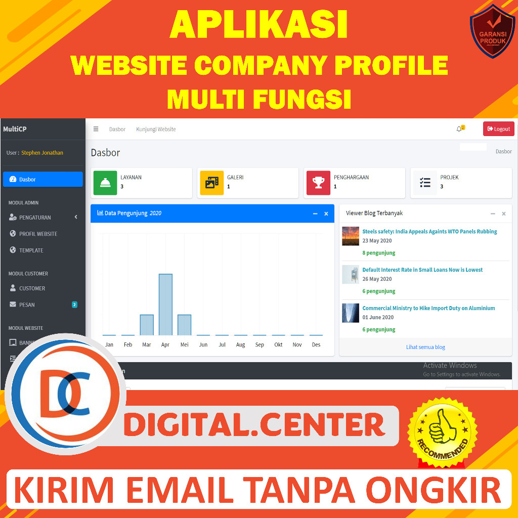 Jual Website Company Profile Multi Fungsi dan Full Fitur | Shopee Indonesia