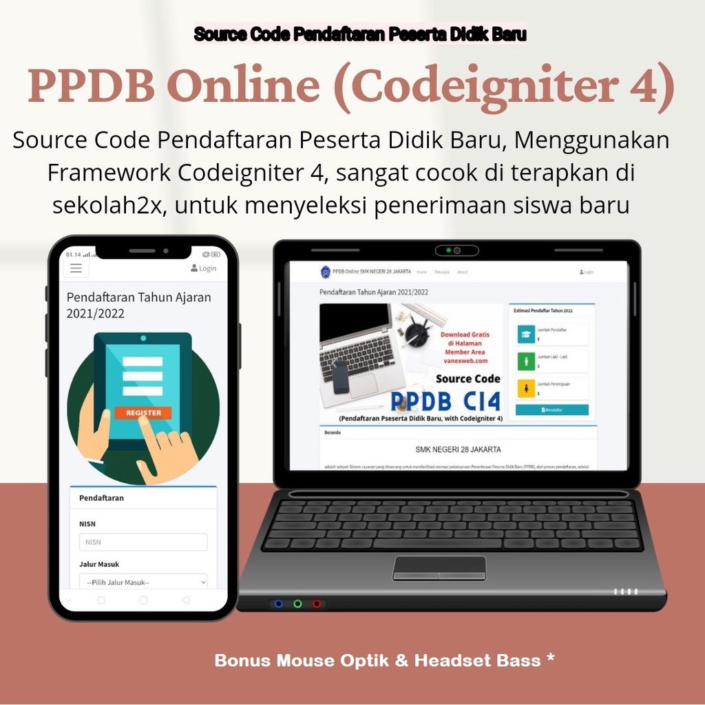 Jual Source Code PPDB Online CI4 | Shopee Indonesia