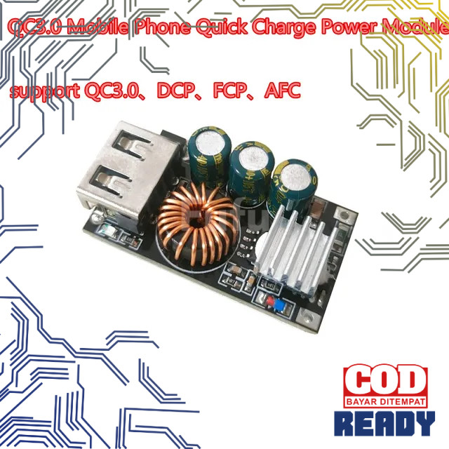 Jual Modul Fast Charging USB 5V 9V 12V 30W Quick Charger QC2.0 QC3.0 ...