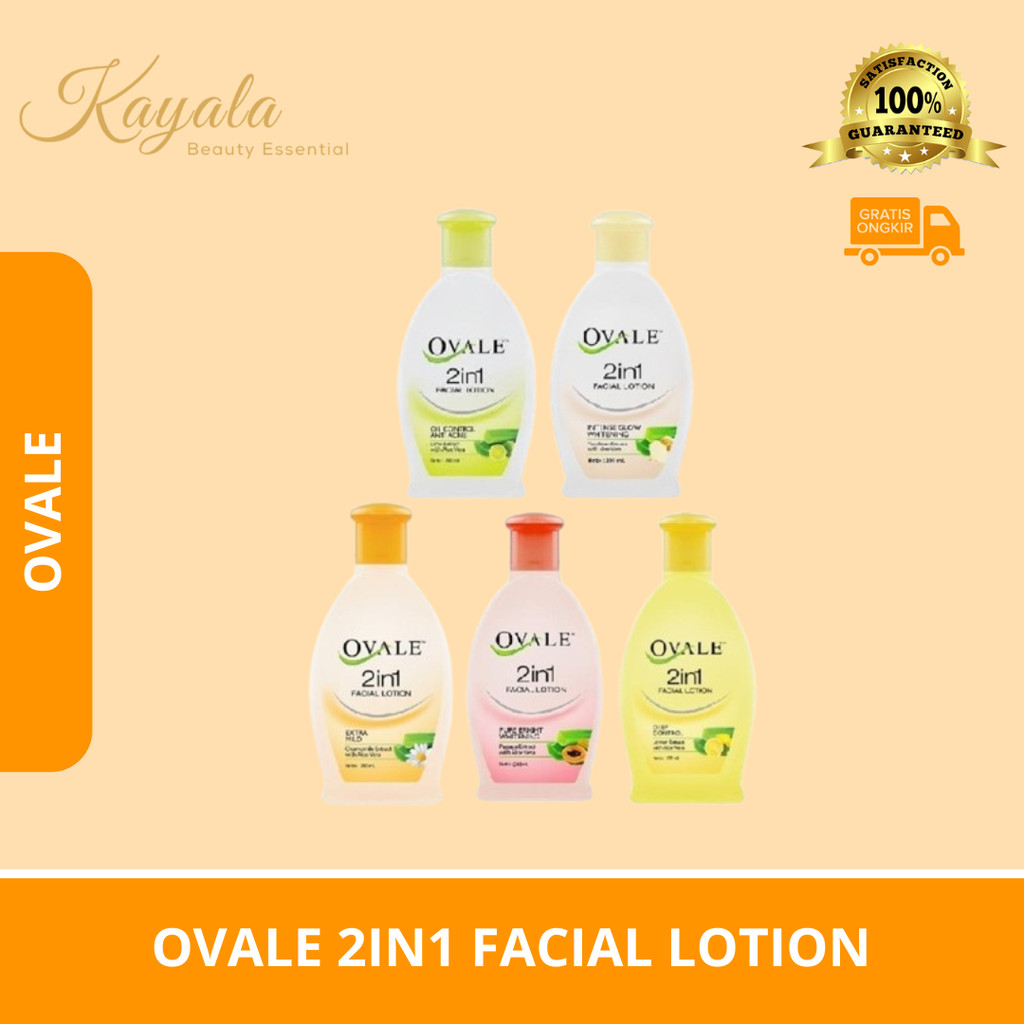 Jual OVALE 2IN1 FACIAL LOTION | Shopee Indonesia