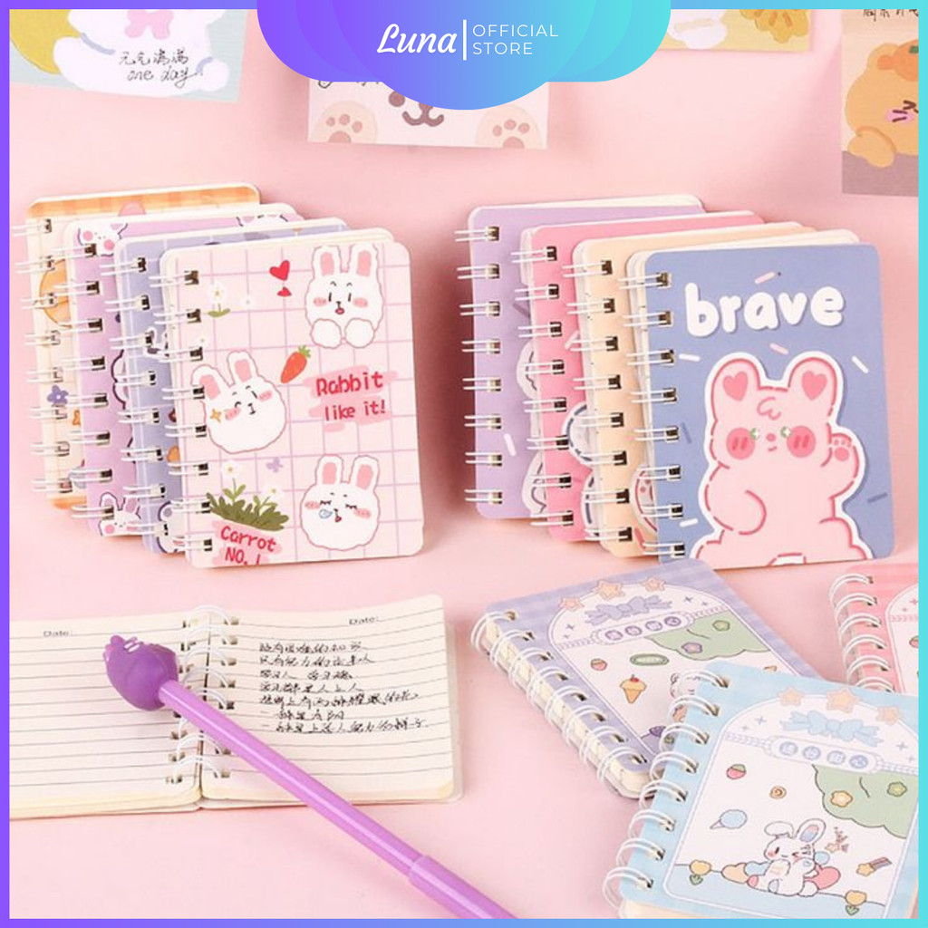 Jual Notebook Ring Spiral Mini Buku Catatan Kecil Scrapbook Mini Buku ...