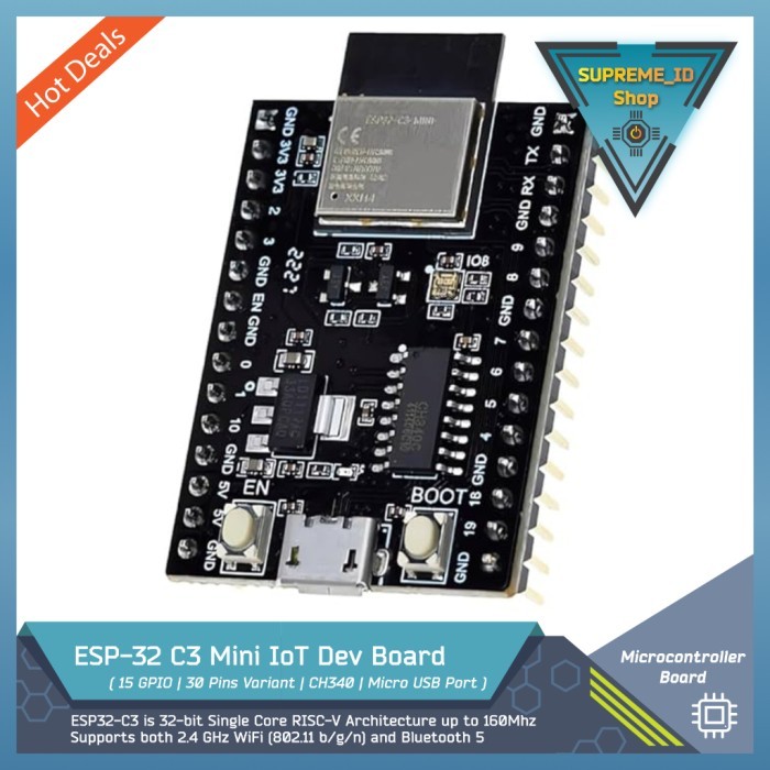 Jual HD88 ESP32-C3 mini RISC-V 32-bit ESPRESSIF Microcontroller SoC IoT Wifi + BLE Bluetooth 5.0 ...