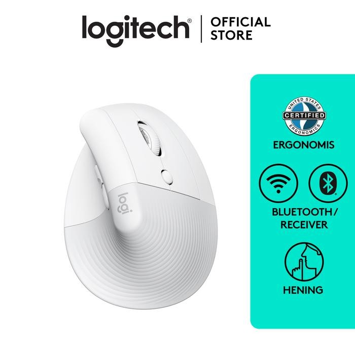 Jual Logitech LIFT Mouse Ergonomic Vertical Wireless Bluetooth Silent ...