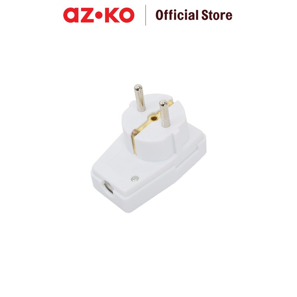 Jual AZKO Krisbow Kepala Steker Arde Dengan Switch - Putih Kepala ...
