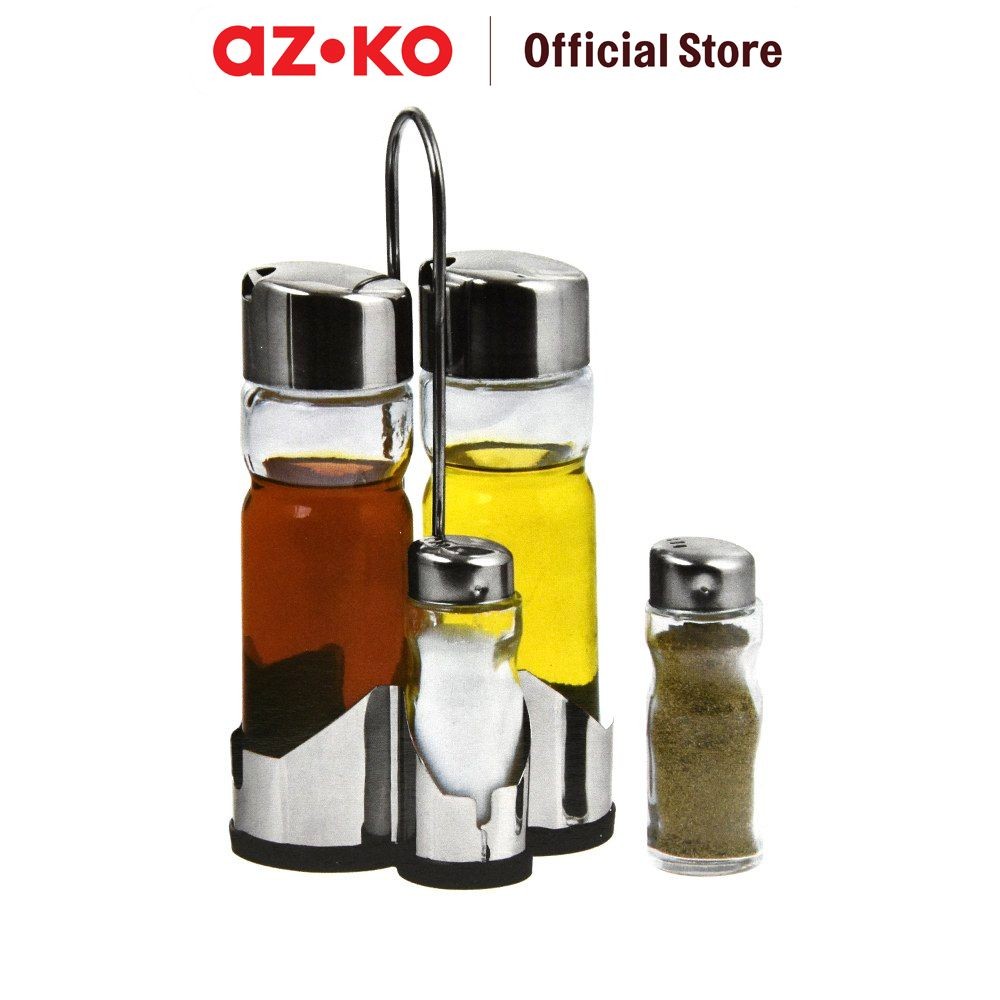 Jual AZKO Kris 165 Ml & 39 Ml Set 4 Pcs Tempat Bumbu Dapur | Shopee ...