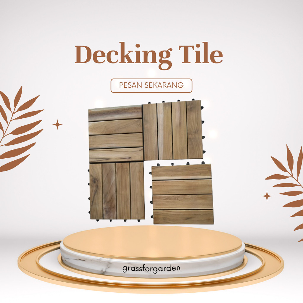 Jual PAKET 25 PCS DECKING TILE KAYU JATI ASLI FINISHING | Shopee Indonesia
