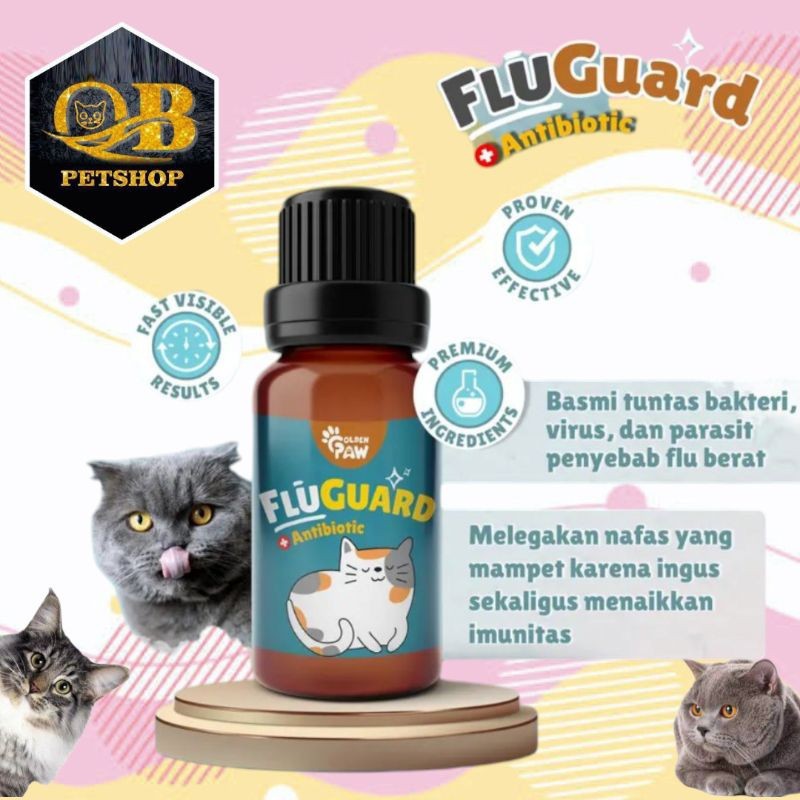 Jual 0Golden Paw - FLU-GUARD 5gr Obat Kucing Flu Berat Susah Sembuh dan ...