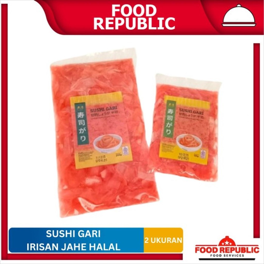 Jual DAIKICHI Sushi Gari Merah / Acar Jahe Merah Halal / Red Ginger ...