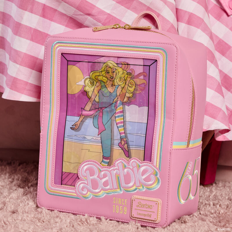 Jual Loungefly Barbie 65th Doll Box Triple Lenticular Mini Backpack ...