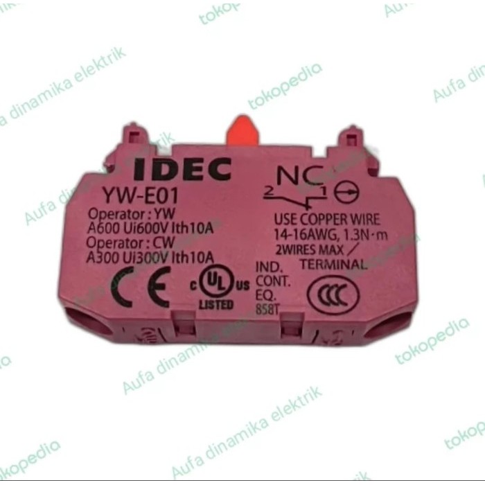 Jual OA99 YW1S-2E10 IDEC SELECTOR SWITCH 2 POSISI 22mm 1 NO - YW-E01 (NC) | Shopee Indonesia