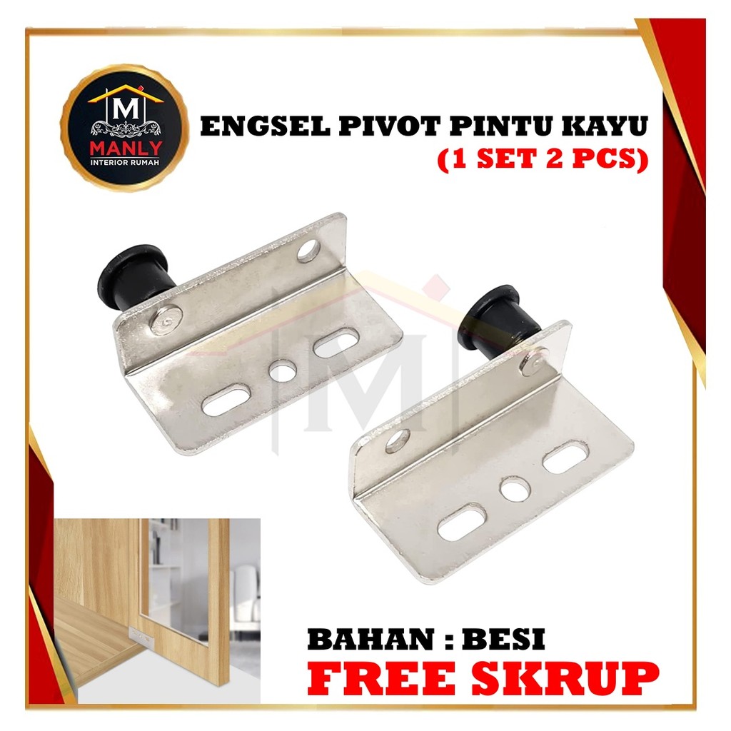 Jual Engsel Pintu Pivot Lemari Kayu 1 Set Engsel 12mm Hinge Pivot Mini ...