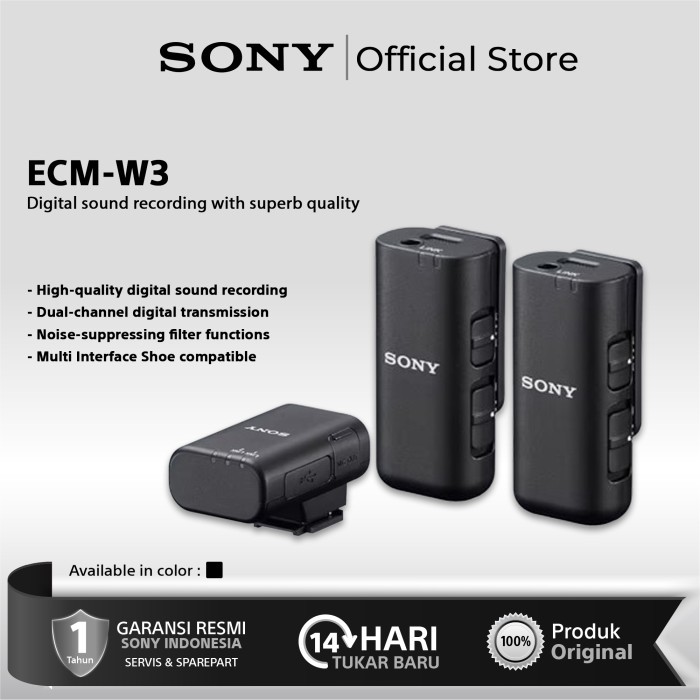 Jual Sony ECM-W3 2-Person Wireless Microphone | Shopee Indonesia