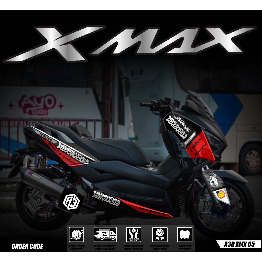 Jual (COD) Decal Sticker XMAX Fullbody Dekal Stiker YAMAHA XMAX Full ...