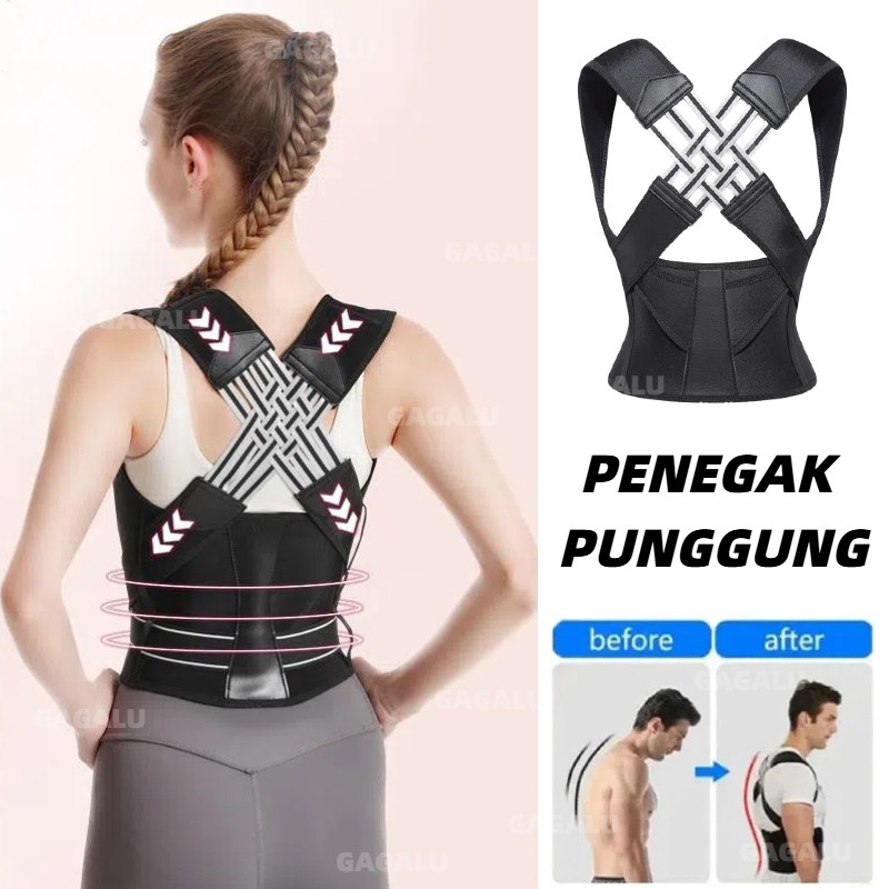 Jual GAGALU Penyangga Punggung Penegak Terapi Pinggang Korset Penyangga ...