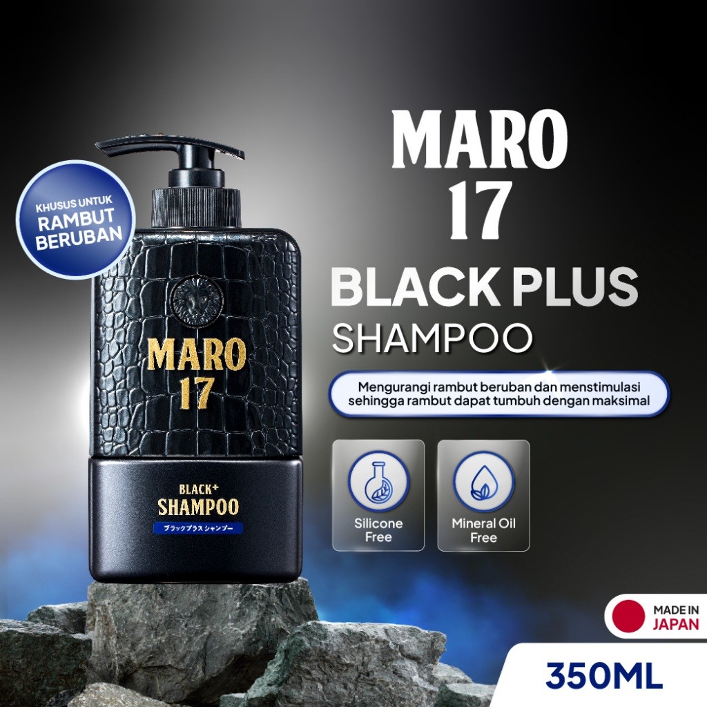 Jual MARO17 BLACK PLUS SHAMPOO 350ML | Shopee Indonesia