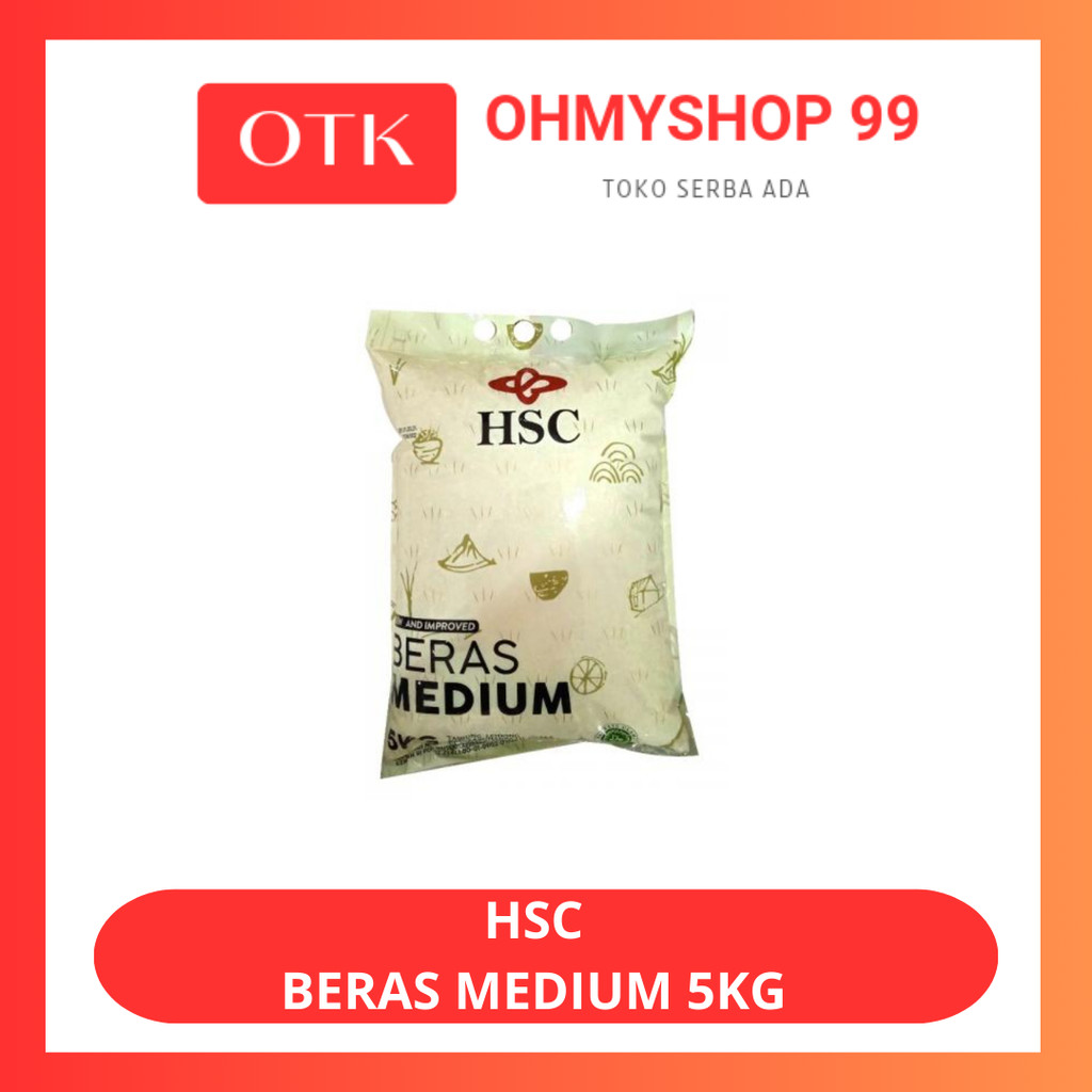 Jual Beras HSC Beras Medium 5kg | Shopee Indonesia