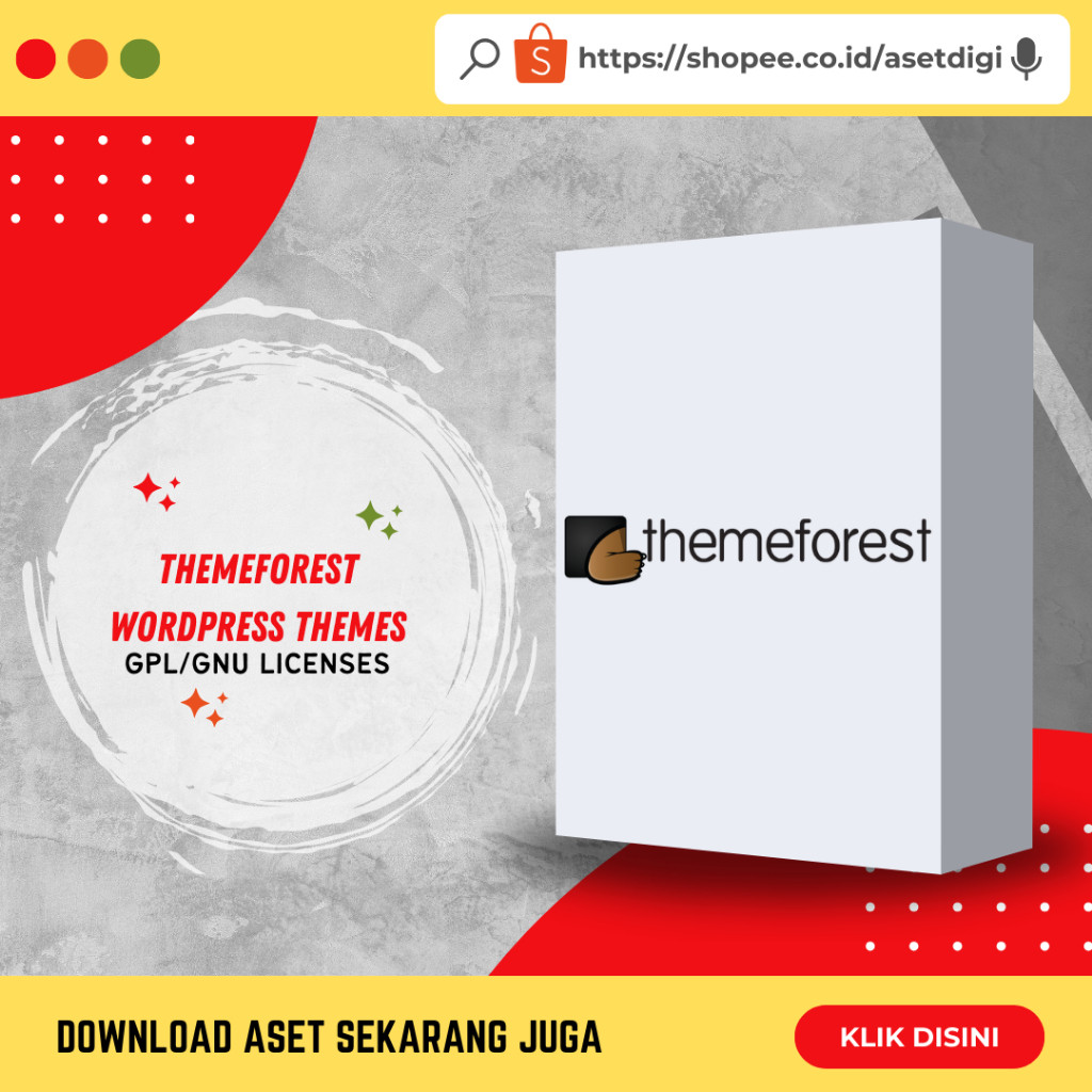 Jual WordPress Themes Dari Themeforest Envato Original GPL | Shopee Indonesia