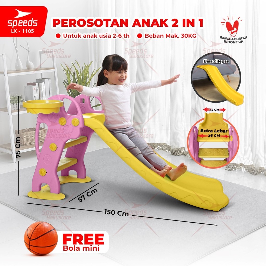 Jual 𝐒𝐏𝐄𝐄𝐃𝐒 𝐗 𝐌𝐎𝐋𝐈𝐎𝐍 [SNI] Mainan Perosotan Anak SNI - Seluncuran Kuda ...