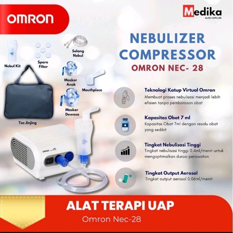Jual Nebulizer Omron NE-C28 / Compresor Nebulizer Original Omron NE-C28 | Shopee Indonesia