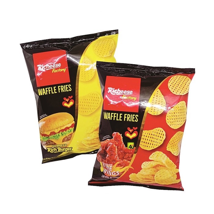 Jual Richeese Factory Waffle Fries - Snack Ekstrudat Kentang - 54 gr ...