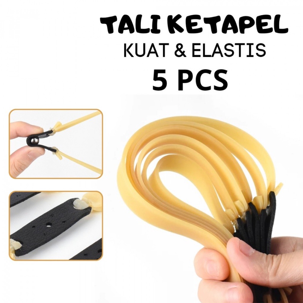 Jual Yofeil Tali Karet Ketapel Kuat Elastis 5 PCS | Shopee Indonesia