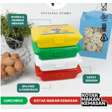 Jual ASS KOTAK BEKAL BENTUK KEMASAN SNACK LUCU LUNCH BOX LUCU BPA FREE ...