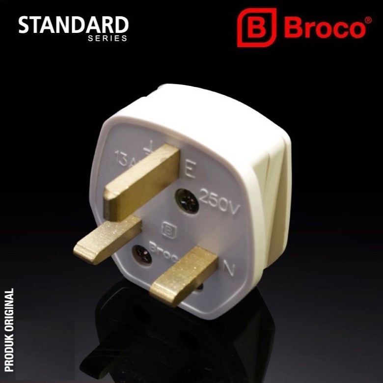 Jual Broco Steker AC Putih Plug 3 Pin 7110 (G) | Shopee Indonesia