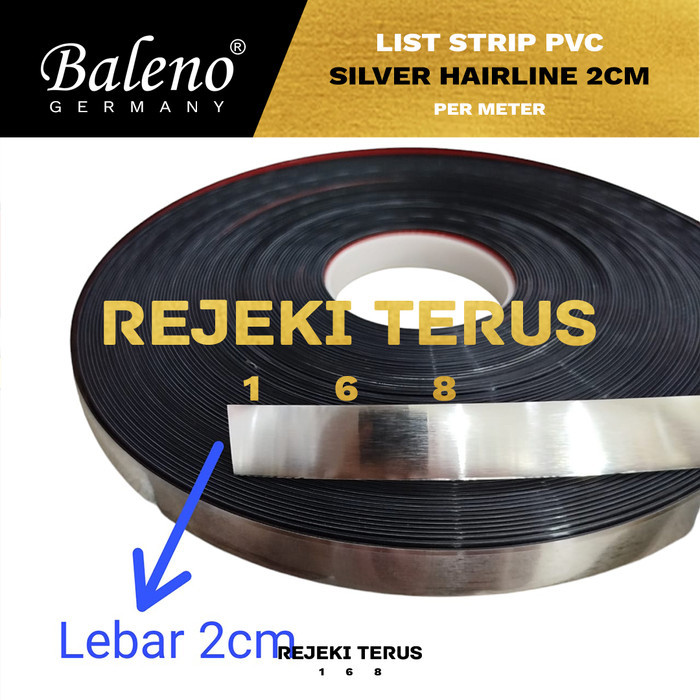 Jual List Strip PVC Sticker Silver Hairline Baleno / Lis Edging Plat ...