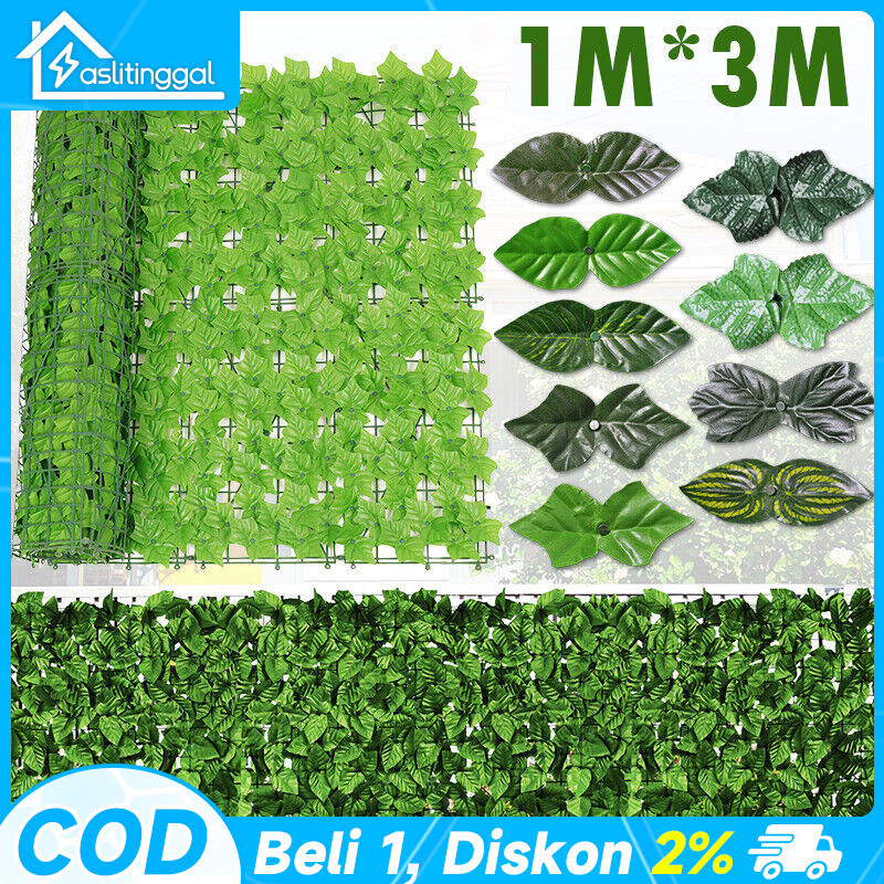 Jual Daun Rambat Sintetis Ukuran 1 Meter x 3 Meter Daun Hias Ornamen ...