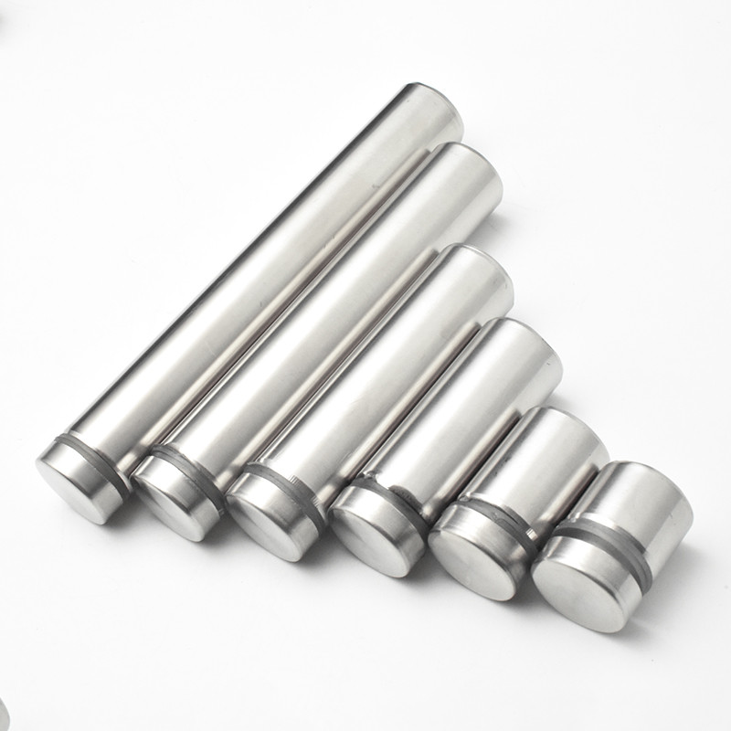 Jual 4/ 6pcs Glass Fasteners 12mm Stainless Steel Acrylic Advertisement ...