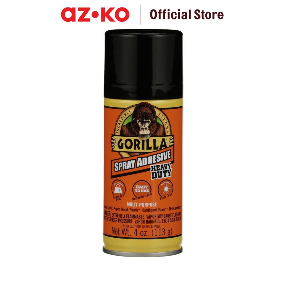 Jual AZKO Gorilla 118 ml Lem Semprot Adhesive Heavy Duty Lem Spray ...