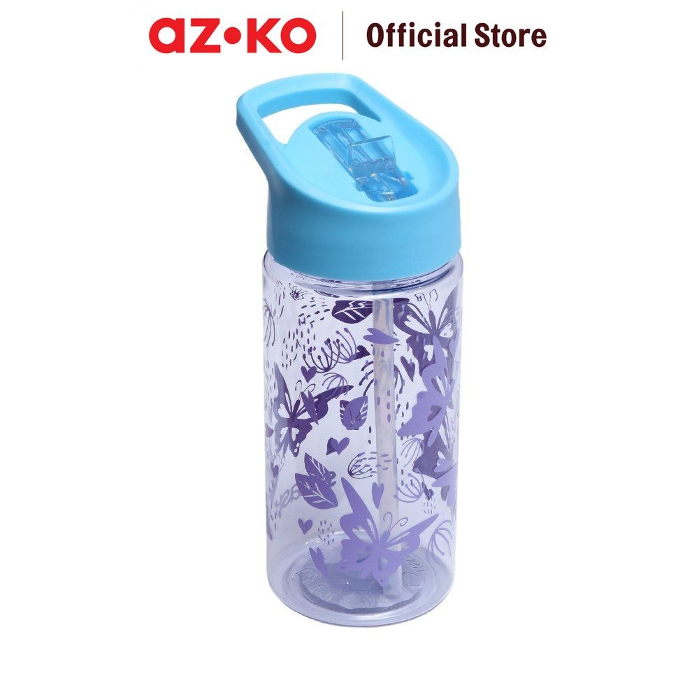 Jual AZKO Smash 450 ml Botol Minum Butterfly Sipper - Ungu Water ...