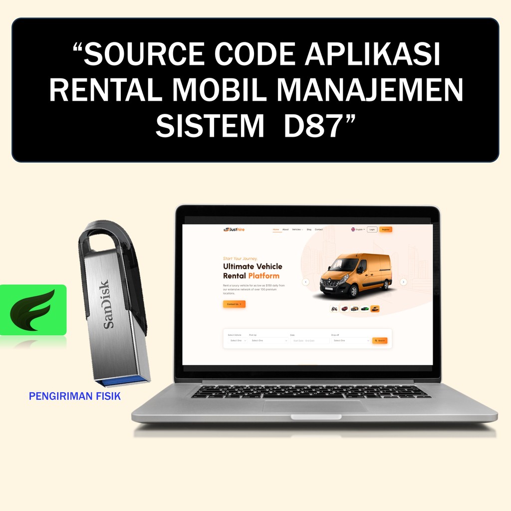 Jual SOURCE CODE APLIKASI RENTAL MOBIL MANAJEMEN SISTEM D87 | Shopee ...