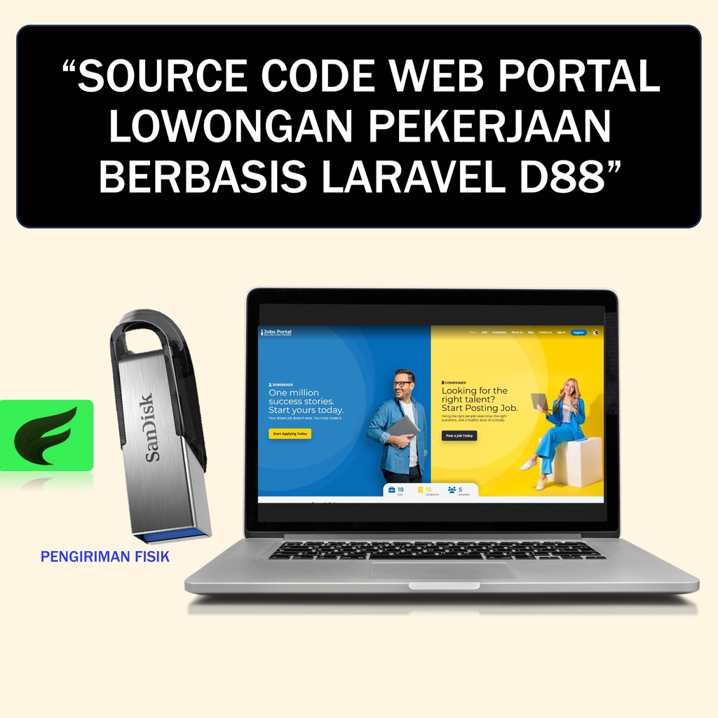 Jual SOURCE CODE WEB PORTAL LOWONGAN PEKERJAAN BERBASIS LARAVEL D88 ...