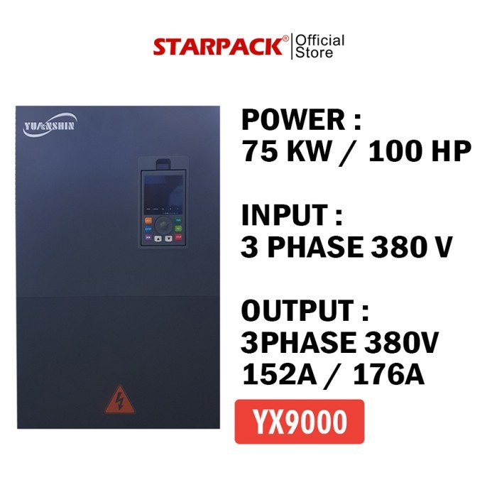Jual Inverter VFD Yuanshin YX9000 75 kW / 100 HP Input 3Ph 380v Output 3Ph 380v | Shopee Indonesia