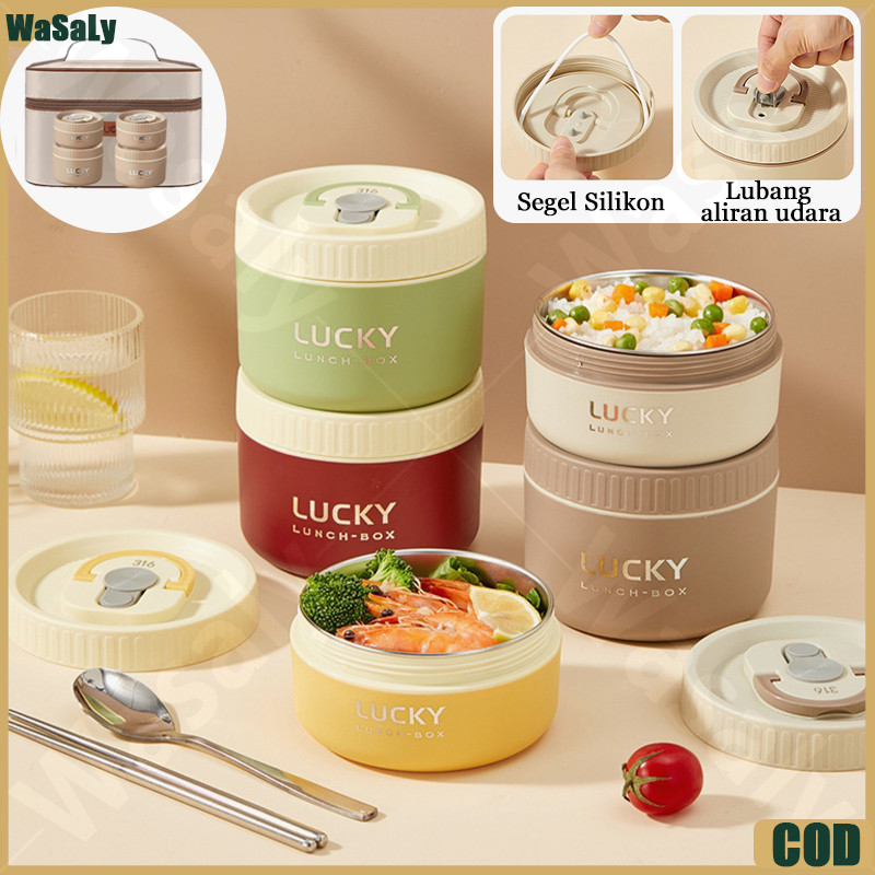 Jual 5 Warna Kotak Makan 304 Stainless Lunch Box Kotak Makan Siang ...