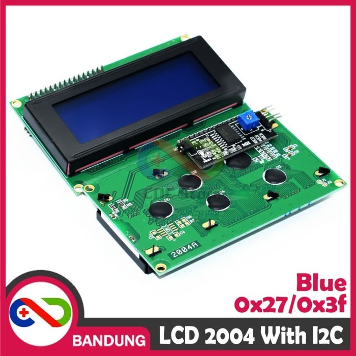 Jual LCD CHARACTER 20X4 2004 5V BLUE BACKLIGHT MODULE + I2C MODULE-A ...