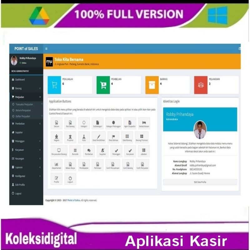 Jual Aplikasi Web Penjualan Kasir Point Of Sales (Pos) | Shopee Indonesia