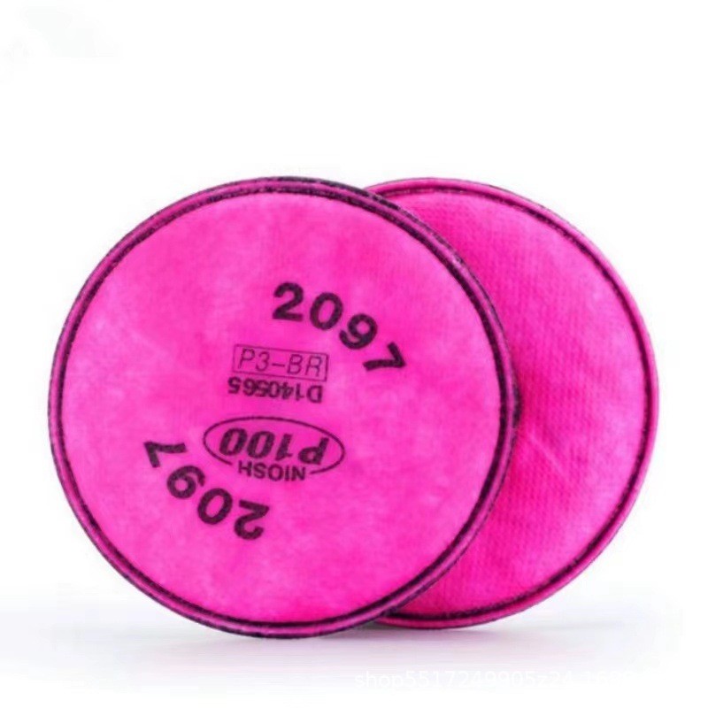 Jual 2pcs 2097 Filter Cotton P100 Activated Carbon Gas Mask Fine ...