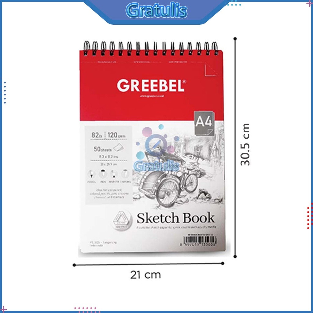 Jual SKTECH BOOK GREEBEL 12001 / BUKU MELUKIS SKETSA / BUKU GAMBAR ...