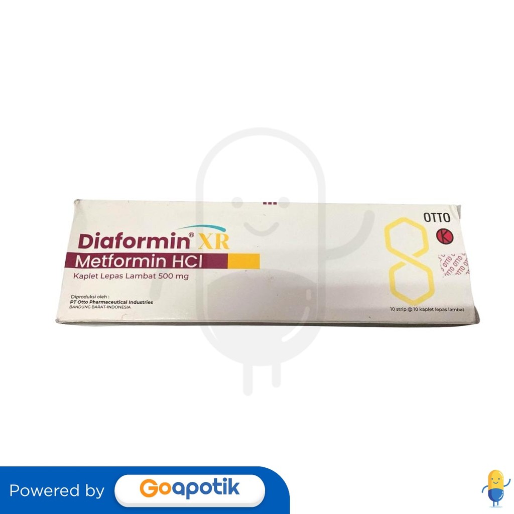 Jual Diaformin Xr 500 Mg Box 100 Kaplet | Shopee Indonesia